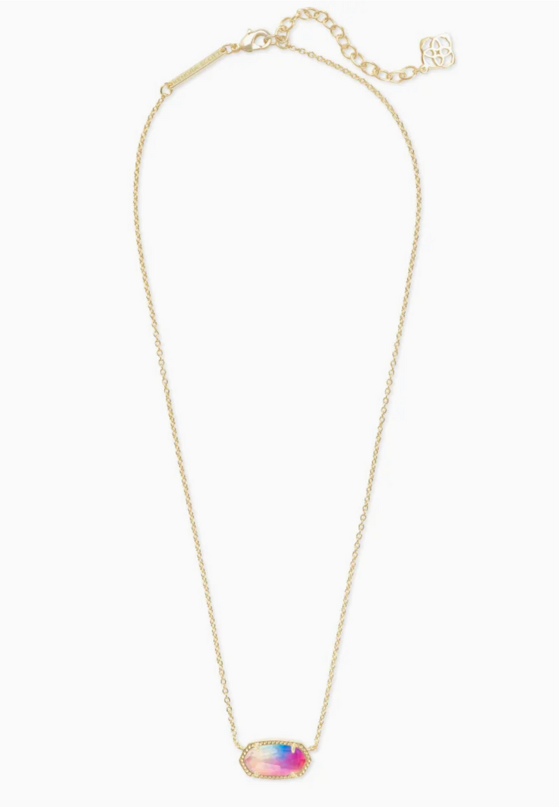 Elisa Pendant Necklace in Gold - Bleu & Co