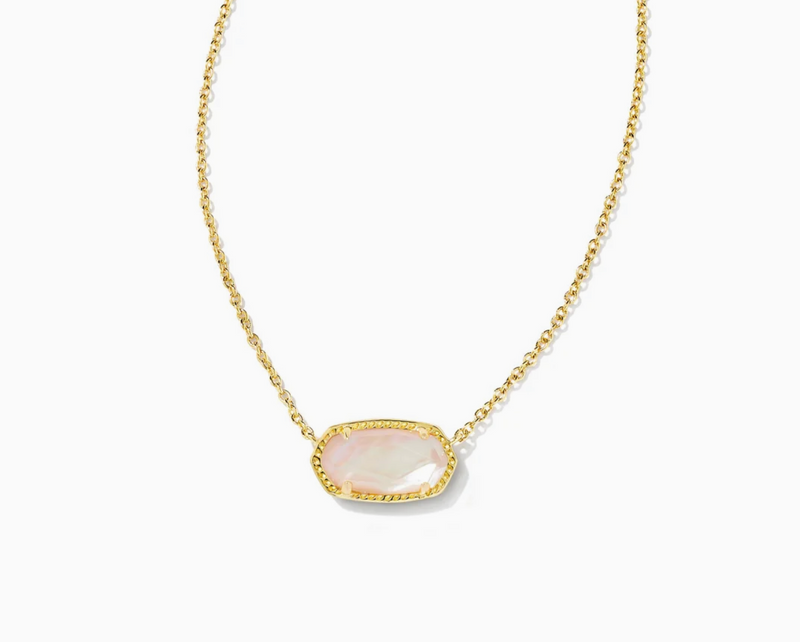 Elisa Pendant Necklace in Gold - Bleu & Co