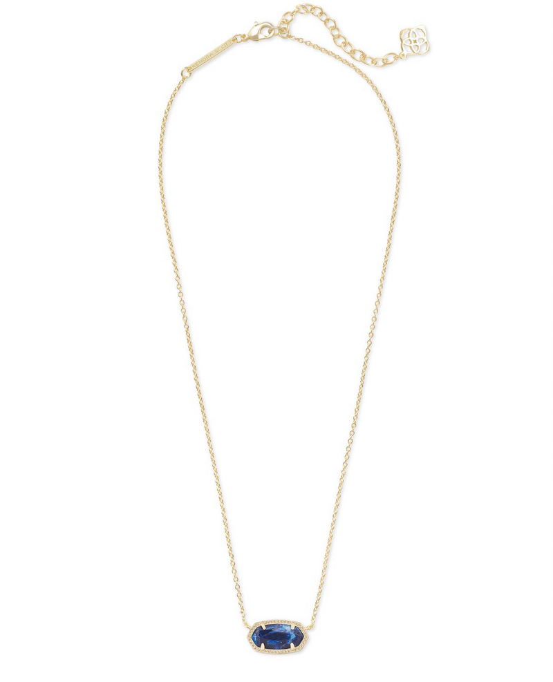 Elisa Pendant Necklace in Gold - Bleu & Co